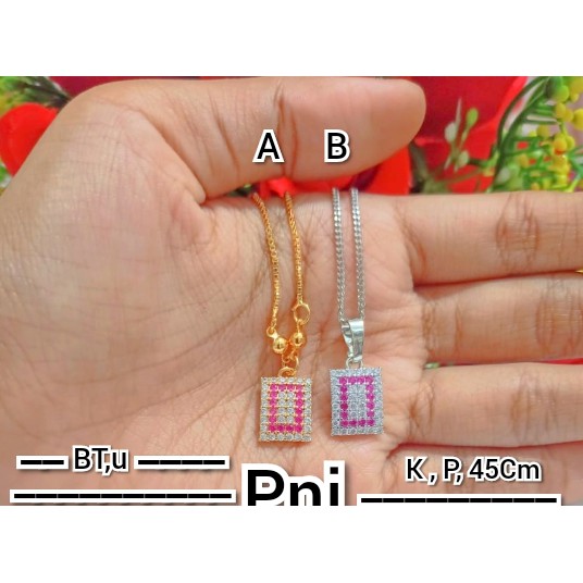 Jual Kalung itali Dewasa Plus Liontin Kotak Full Mata gold silver COD ...
