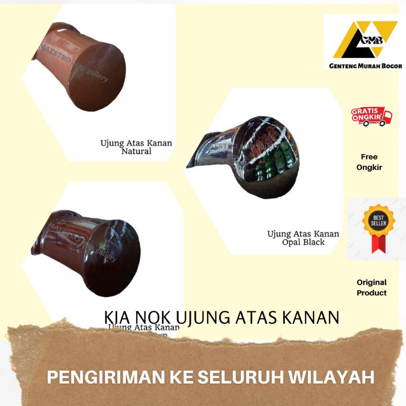 Jual Nok Genteng Ujung Kanan Atas Atap Rumah Murah Awet Bagus Kokoh ...