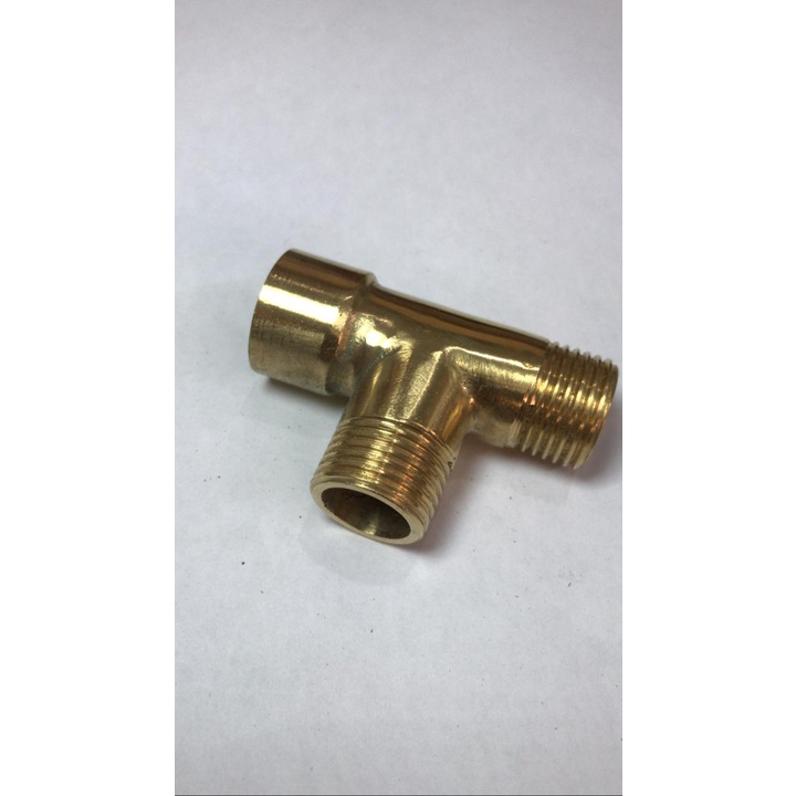 Jual Nepel T KUNINGAN 1/2 KLLD - Fitting pipa sambungan Nepel Tee K08A ...