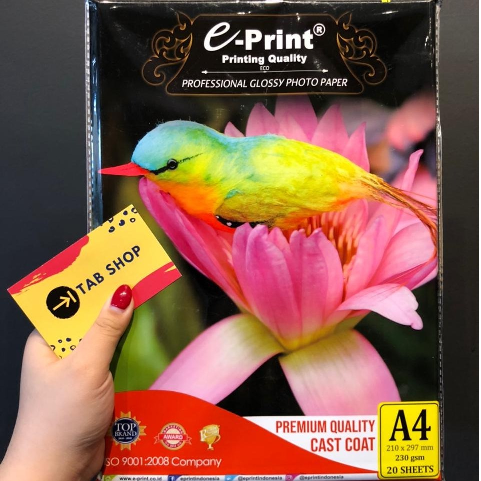 Jual TAB SHOP - E-PRINT PROFESSIONAL GLOSSY PHOTO PAPER 230 GSM 20 ...