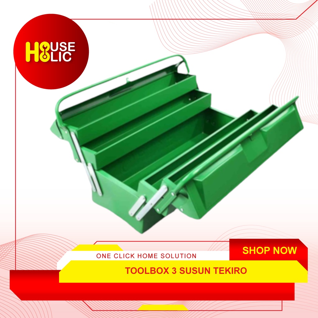 Jual TEKIRO Tool Box 3 Susun / Toolbox Besi / Tool Kit Kotak Perkakas | Shopee Indonesia