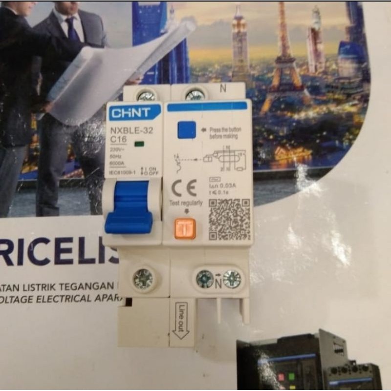 Jual Rcbo/Elcb 16A 1P+N 30Ma Chint | Shopee Indonesia