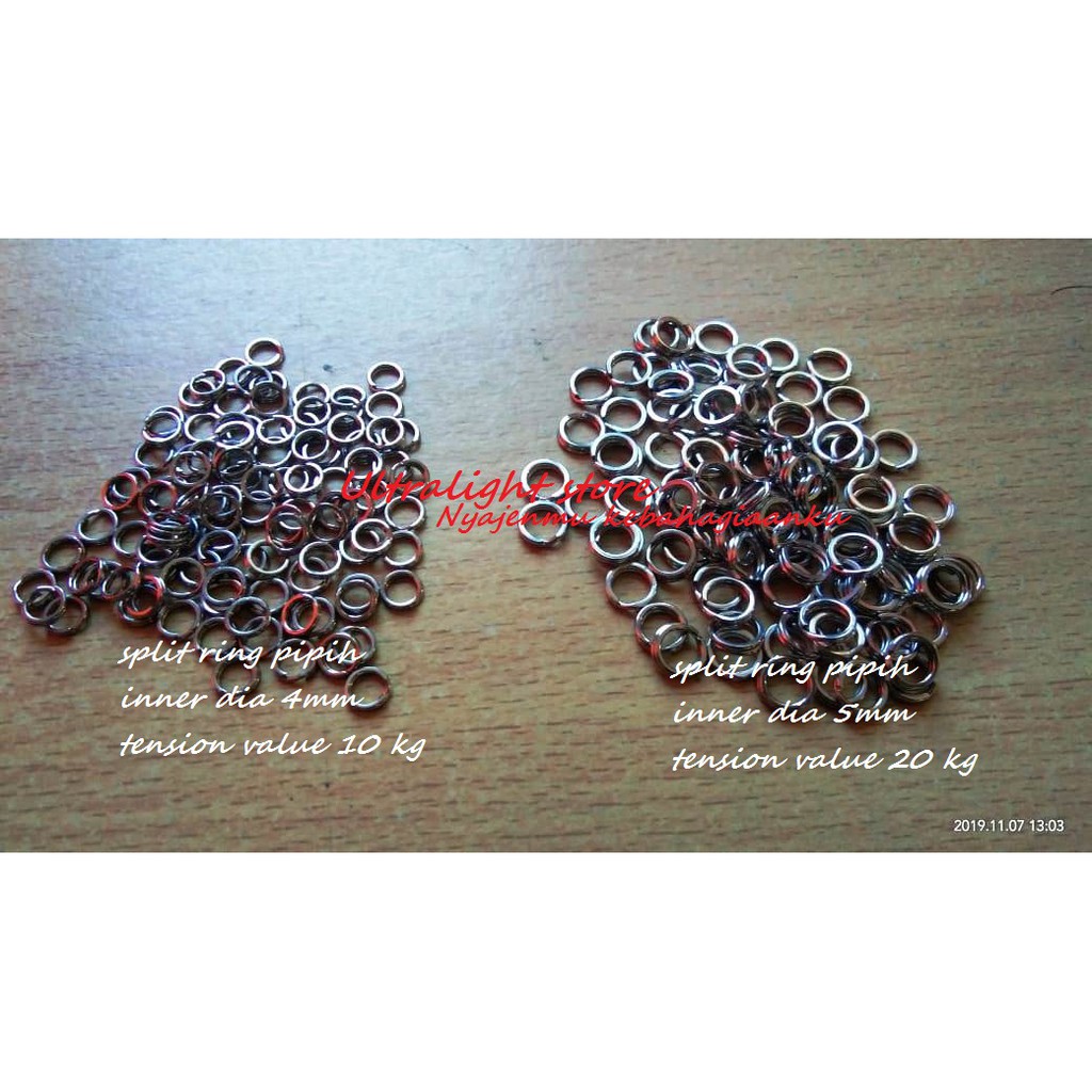 Jual split ring pipih dia 4mm & 5mm | Shopee Indonesia