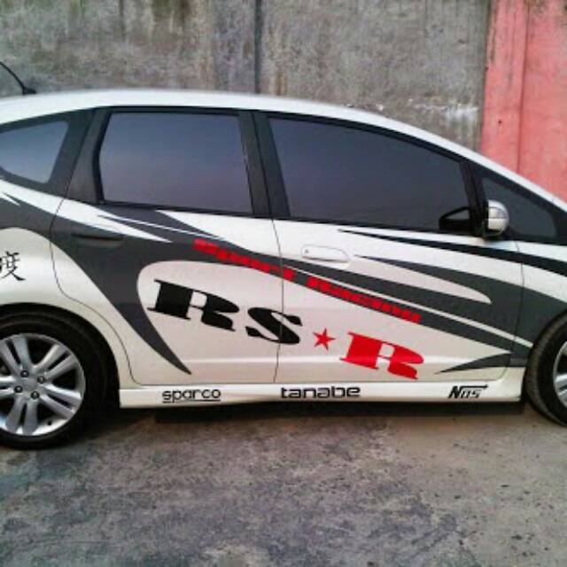 Jual Stiker mobil stiker cutting honda jazz stiker keren | Shopee Indonesia