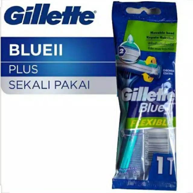 Jual Cukur Gillette Blue II Flexible (1 pcs) | Shopee Indonesia