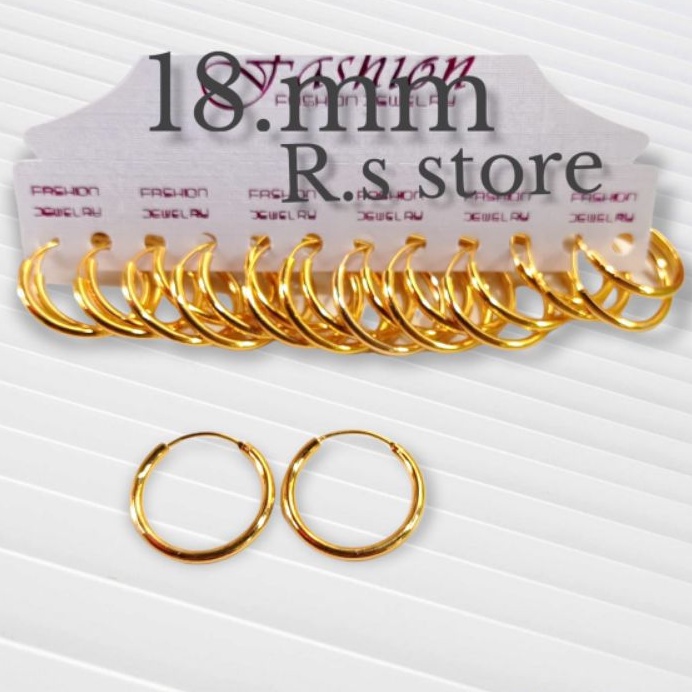 Jual ANTING GIBSI POLOS DEWASA GOLD HARGA/12 PCS | Shopee Indonesia