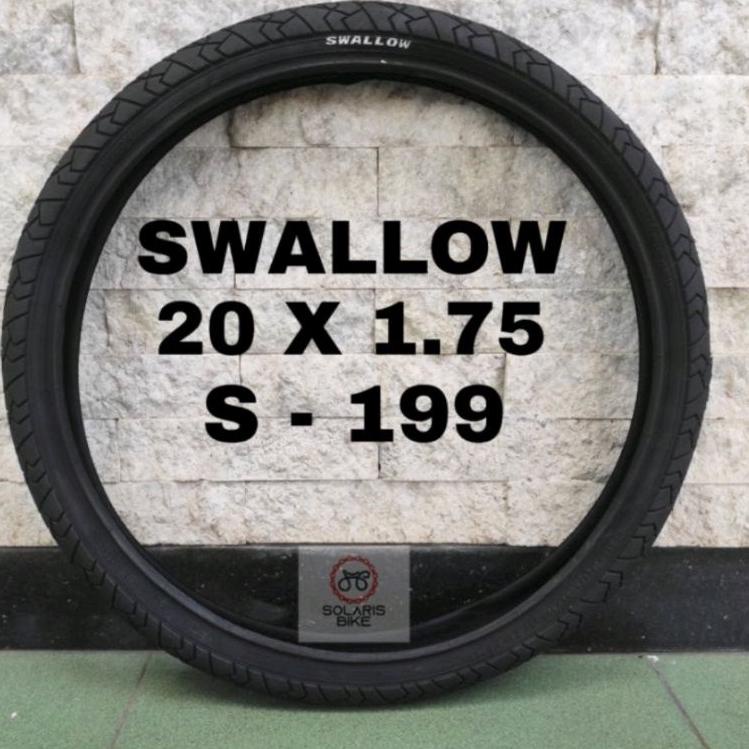 Jual Ban Luar 20 x 175 Swallow Kuning Hitam Putih untuk sepeda lipat ...