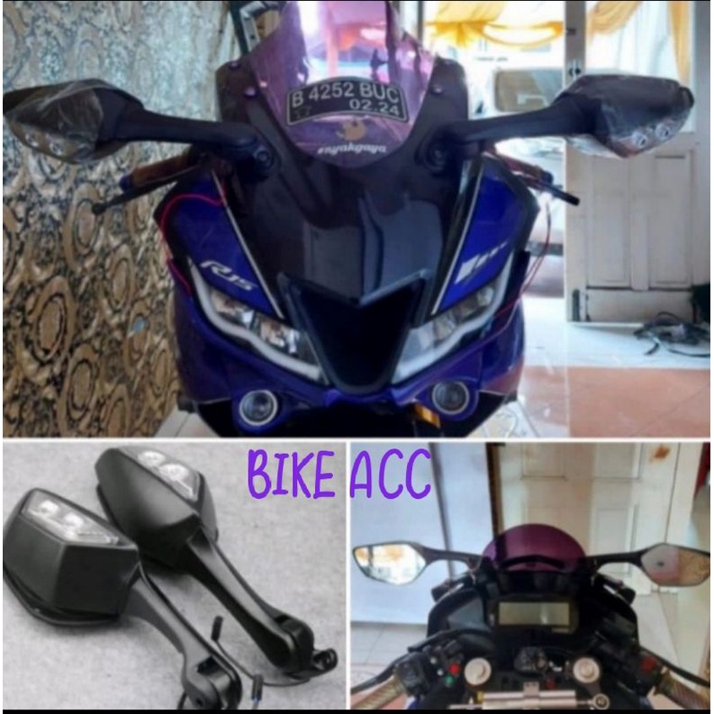 Jual Spion Led ZX 10R Universal Motor Ninja 250 CBR 150 New R15 R25 Dll ...