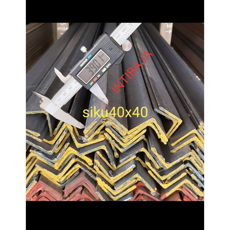 Jual BESI SIKU 40 x 40 x 4,0mm x 6m FULL / siku 4 x 4 x 4,0mm x 6M ...