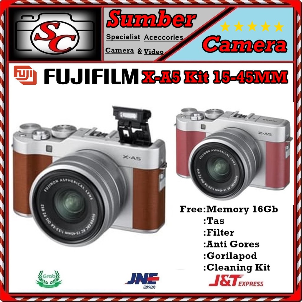 Jual Fujifilm XA5 Fuji XA5 Fujifilm X-A5 Kit 15-45 Paketan | Shopee ...