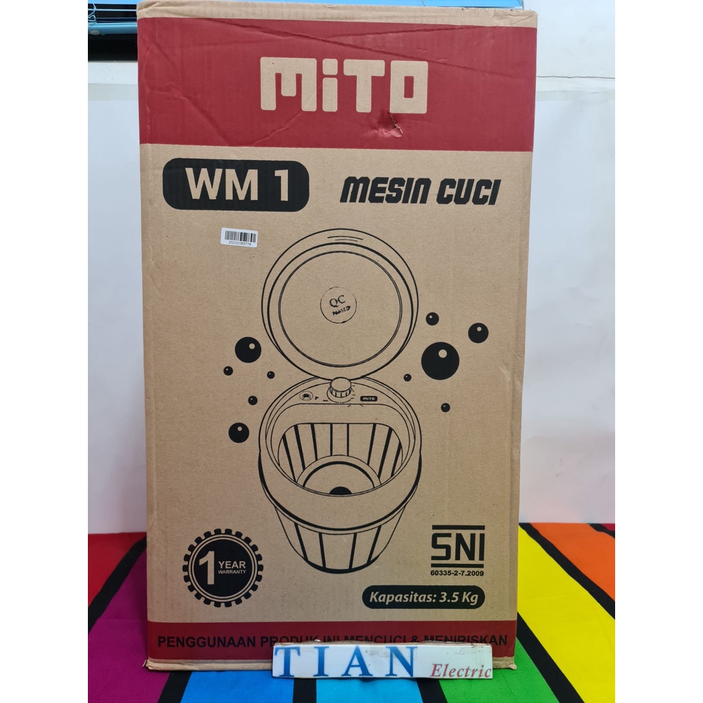 Jual MITO WM1 Washing Machine / Mesin Cuci Portable 3.5 Kg | Shopee ...
