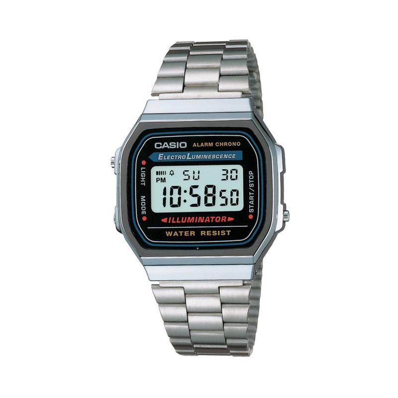 Jual CASIO ORIGINAL A168WA-1W / A168WA 1W JAM TANGAN UNISEX DIGITAL ...