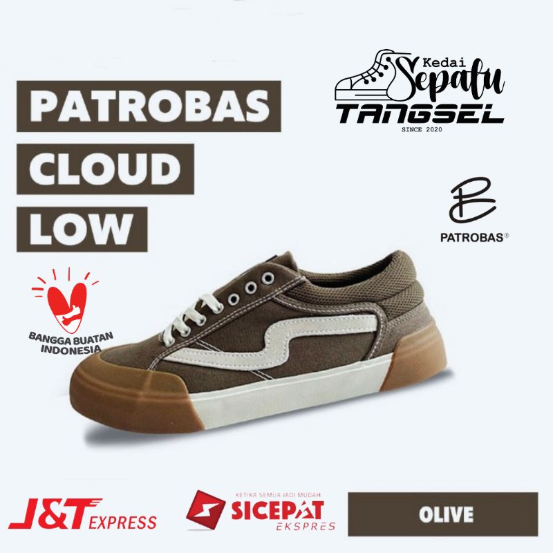 Jual Patrobas Cloud Low Olive (READY STOK) 100% ORIGINAL | Shopee Indonesia