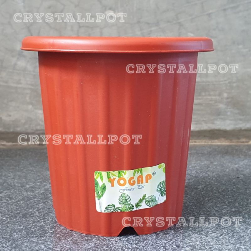Jual Pot Bunga Tanaman Tinggi Ypt 17 Yogap Bata Bahan Tebal - YOGAP YPT ...