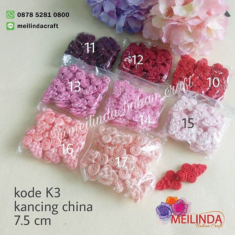 Jual KANCING CHINA kancing cheongsam kancing baju imlek isi 12 pasang ...