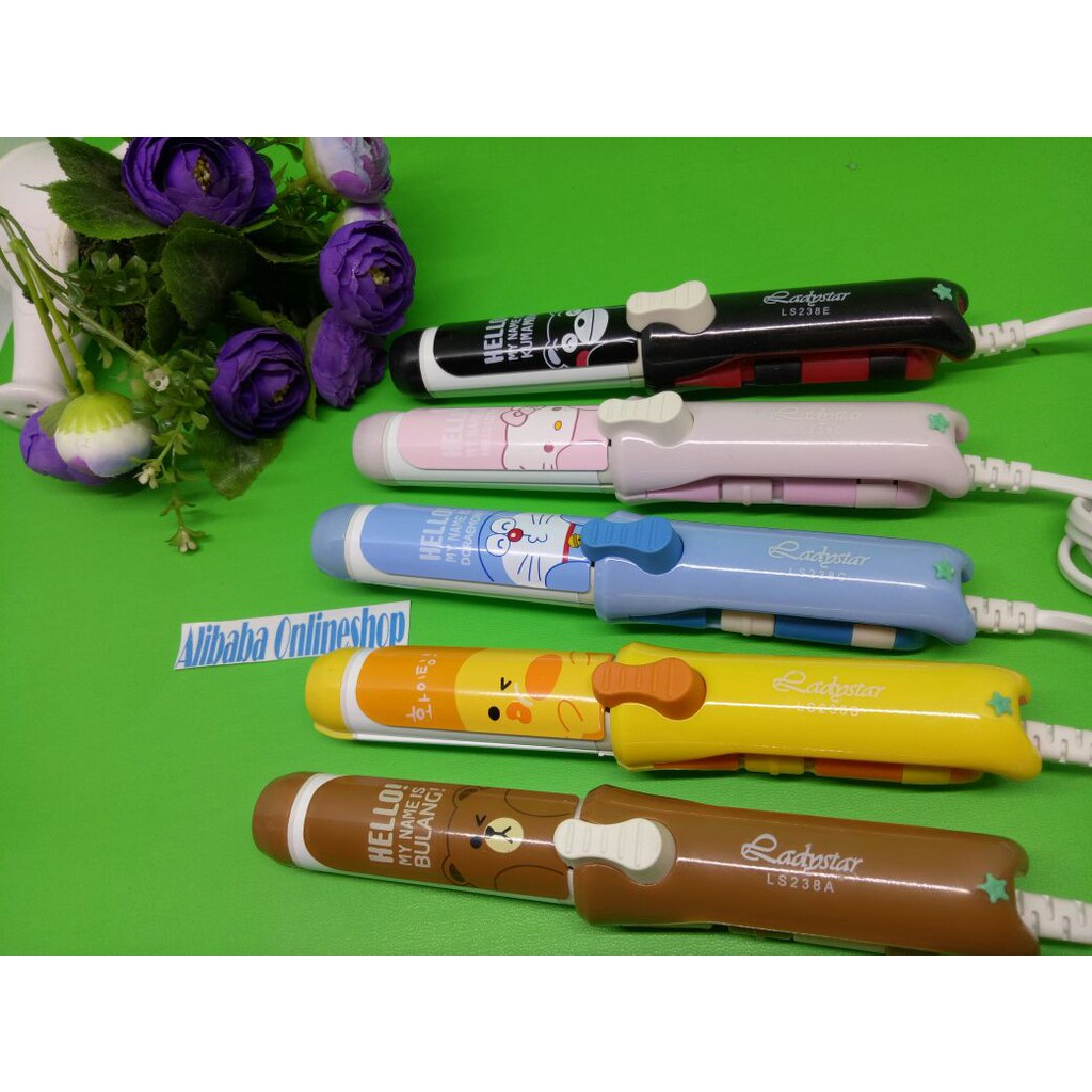 Jual CATOK MINI 2 IN 1 LS 238 MOTIF BISA LURUS CURLY / CATOKAN MINI ...