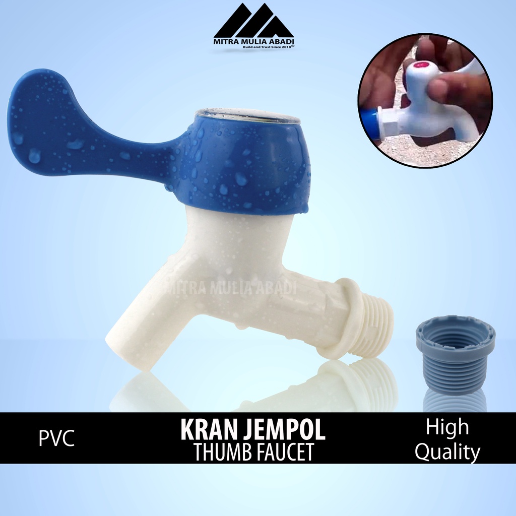 Jual KRAN AIR JEMPOL PVC 1/2 3/4 INCI | Shopee Indonesia