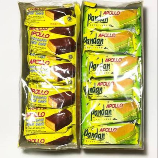 Jual Jajanan Djadoel Snack Bolu Roti Apollo isi 24pcs | Shopee Indonesia