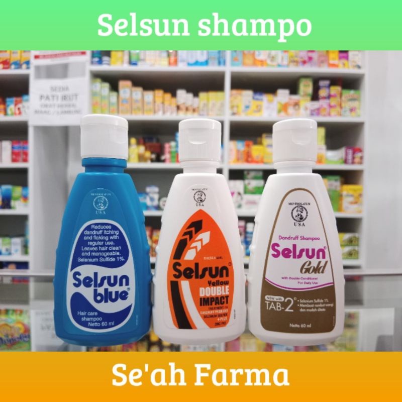 Jual Selsun Blue // Selsun Gold // Selsun Yellow Double Impact - Untuk ...