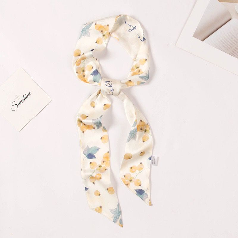 Jual PREMIUM SATIN SCRAF SYAL / TWILLY BAG / BANDANA / Ikat rambut tali ...