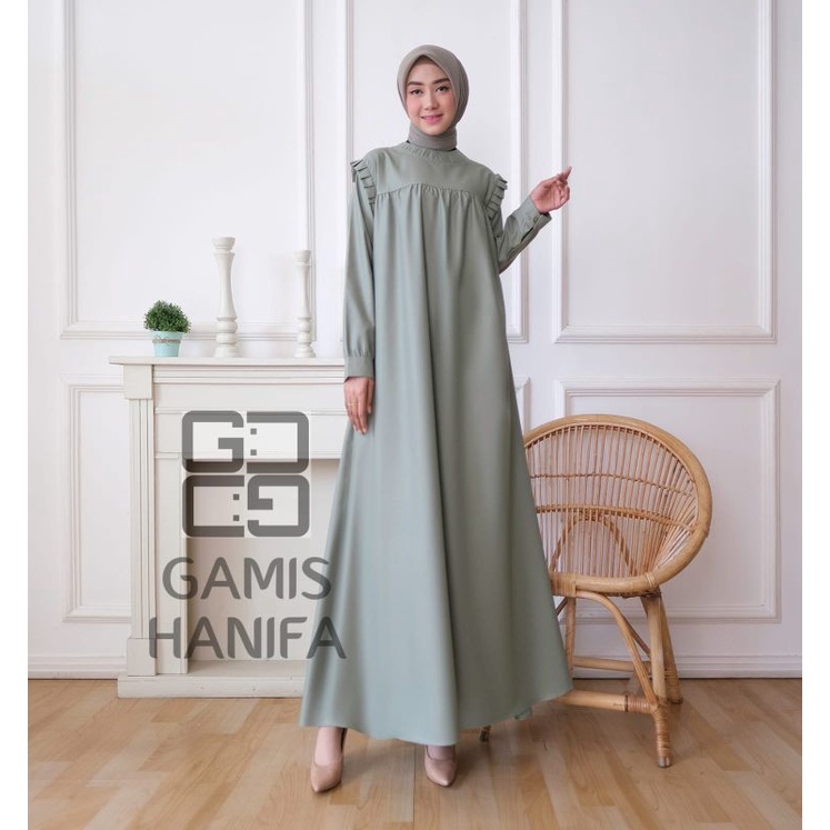 Jual GAMIS TOYOBO Hanifa Dress Muslim Terbaru Ori By Guzel Premium ...
