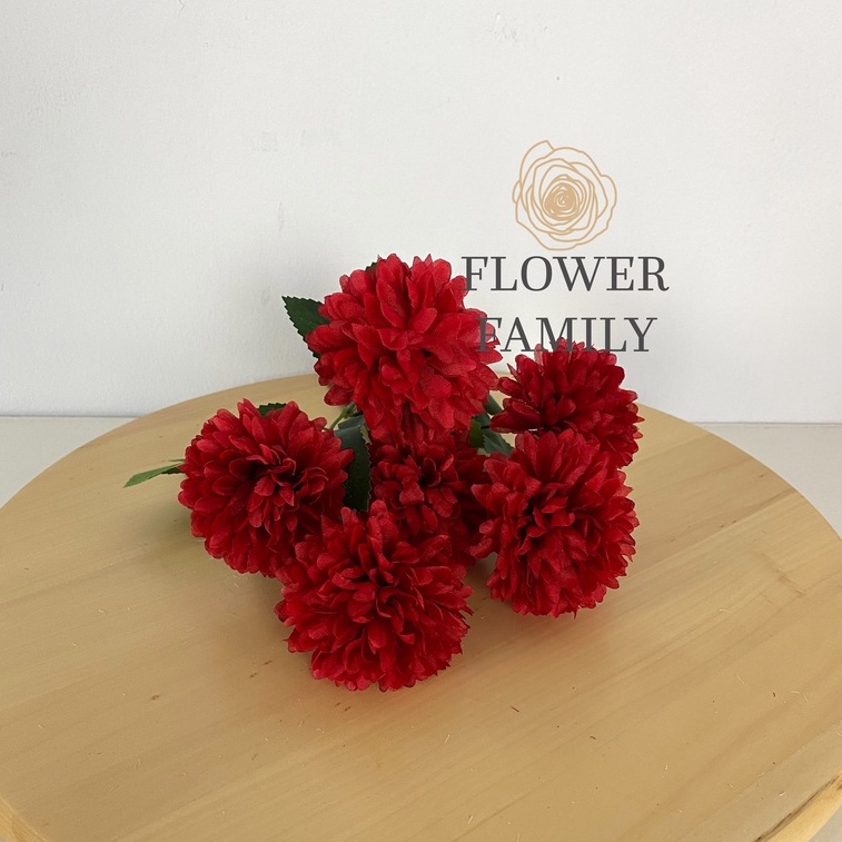 Jual Flower Family - [6 Cabang] Pom pom Artificial / Bunga Palsu Pom ...