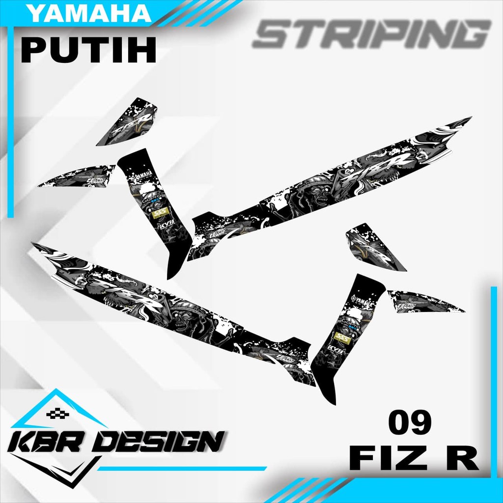 Jual fiz r (cod) stiker motor striping fiz r motor yamaha motor sticker ...
