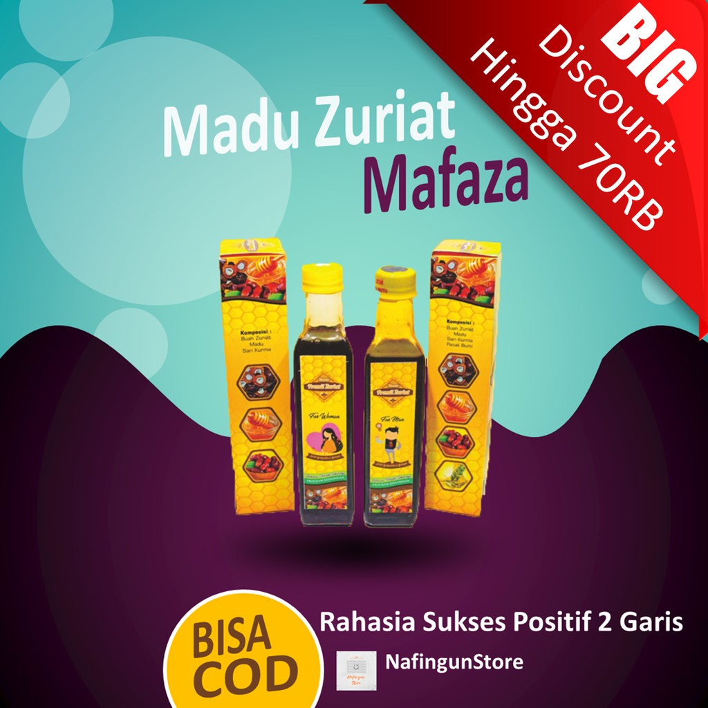 Jual PAKET Madu Promil zuriat Madu P. Kandungan Madu P. Pria Mafaza ...