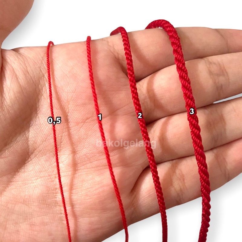 Jual [Tali] gelang tali merah (ikat sendiri) panjang 40cm | Shopee ...