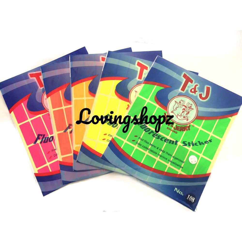 Jual Label Tom & Jerry No.108 Warna, Label Tom And Jerry No.108 Warna ...