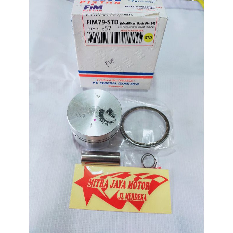 Jual Seher Fim bahan ukuran 57 pin 14 mentah modifikasi . piston FIM ...
