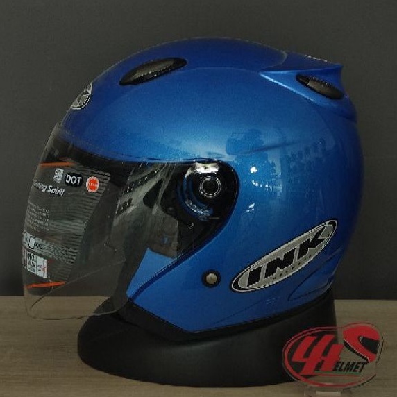 Jual INK CENTRO JET SOLID BLUE METALIC Helm Half face ink Centro biru ...
