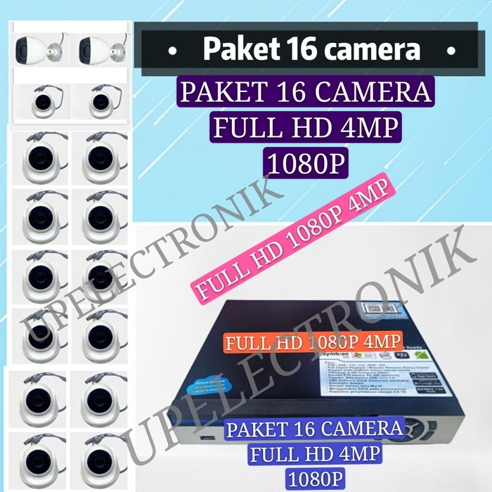 Jual Paket cctv 16 Full Set 4mp Full HD It Pro Lengkap siap pasang | Shopee Indonesia