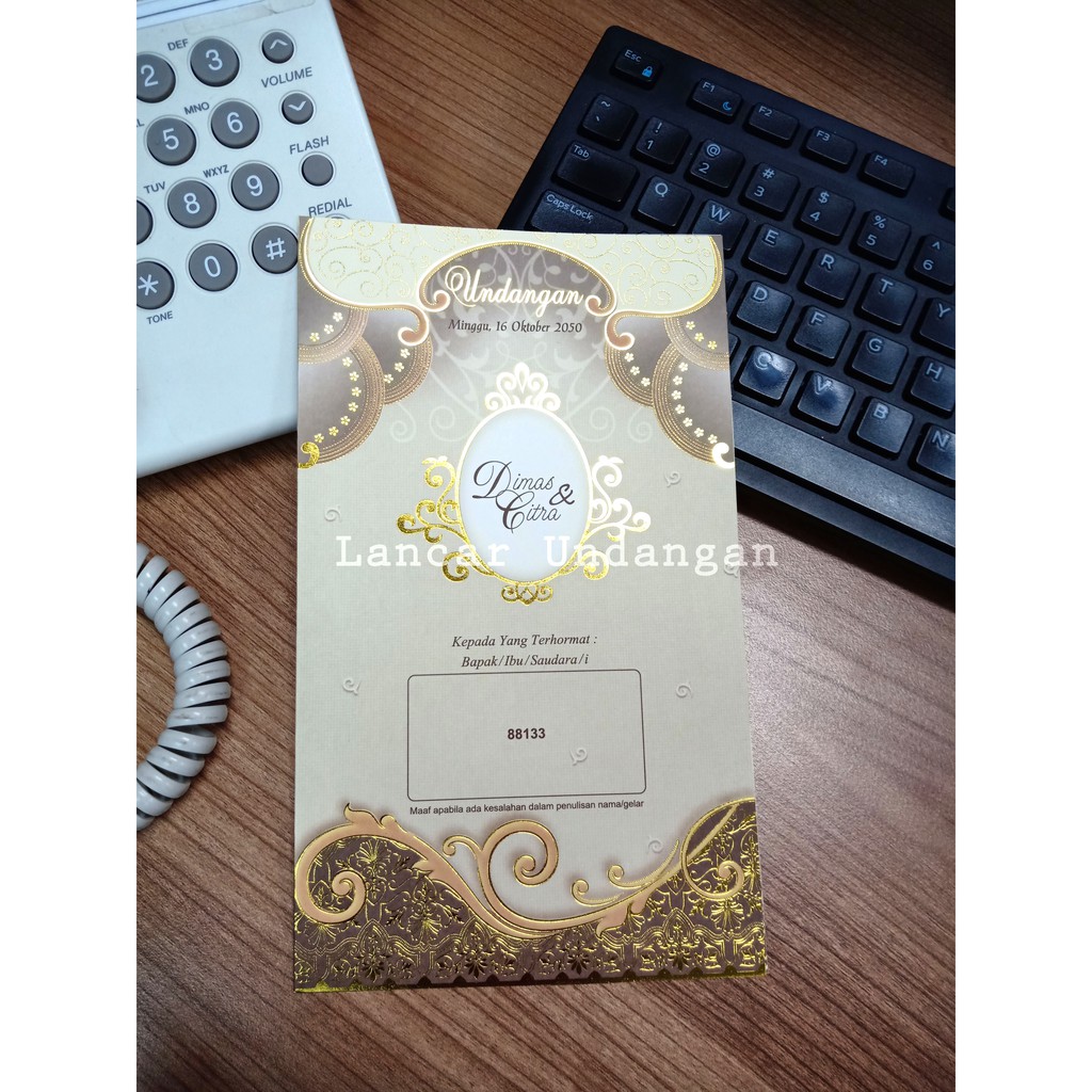 Jual Undangan Pernikahan / Undangan Bagus / Undangan Murah Erba 88133 ...