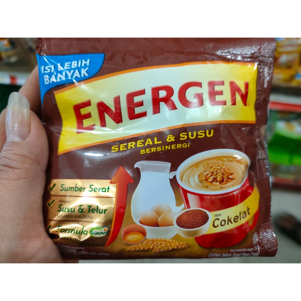Jual Energen Rasa Coklat/ vanila Sachet/ Minuman Cereal Instant ...