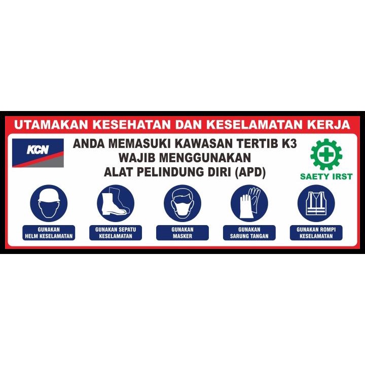 Jual Banner / Spanduk K3 Safety Ukuran 4X1,5 Meter (Landscape) | Shopee ...