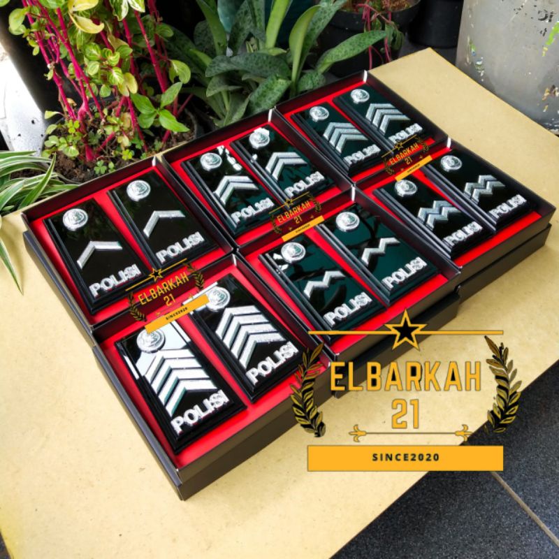 Jual TANDA PANGKAT PDH BINTARA POLRI FULL AKRILIK HITAM GLOSY BRIPDA ...