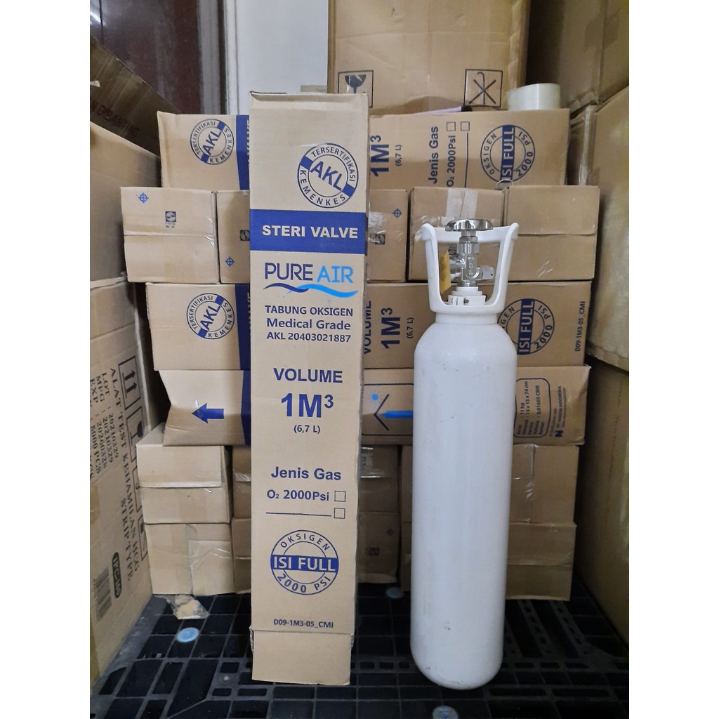 Jual tabung oksigen 1m3 + isi oksigen O2 | Shopee Indonesia