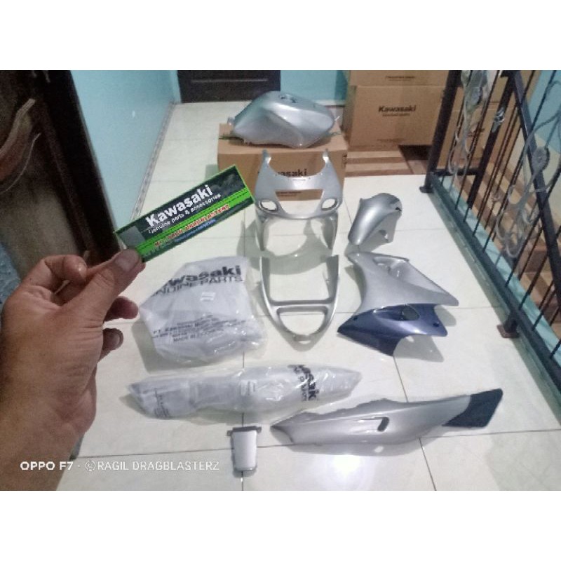 Jual Full fairing full body set ninja rr old silver original Kawasaki ...