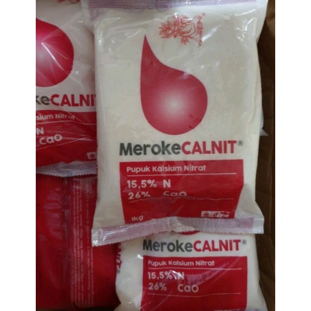 Jual Pupuk Kalsium Nitrat Meroke Calnit Kemasan Pabrik 1 kg | Shopee ...