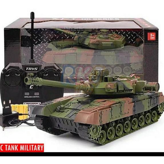 Jual Mainan Anak Rc Mobil Tank Military Besar Remote Control Militer ...