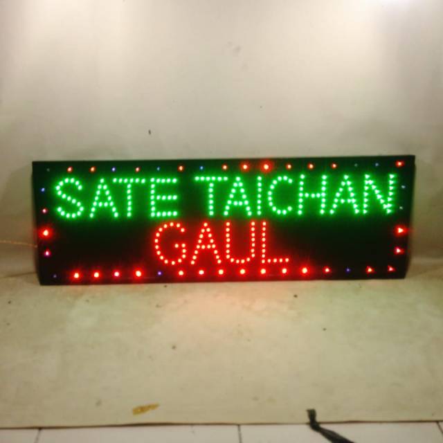 Jual Tulisan lampu led sign usb SATE TAICHAN 80X30 CM | Shopee Indonesia