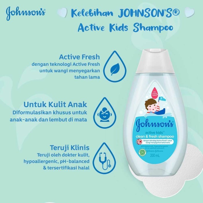 Jual Hemat Johnson'S Active Kids Shampoo Isi 100Ml / Jhonsons & Johnson ...