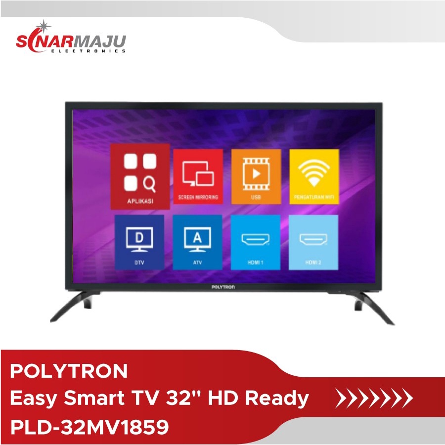 Jual LED TV 32 Inch Easy Smart Polytron HD Ready PLD-32CV1859 PLD 32MV1859 32cv1869 | Shopee ...
