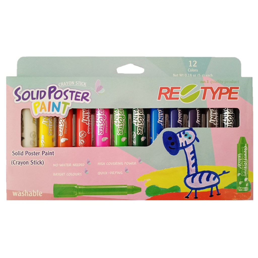 Jual Retype Crayon Stick Solid Poster Paint | Shopee Indonesia