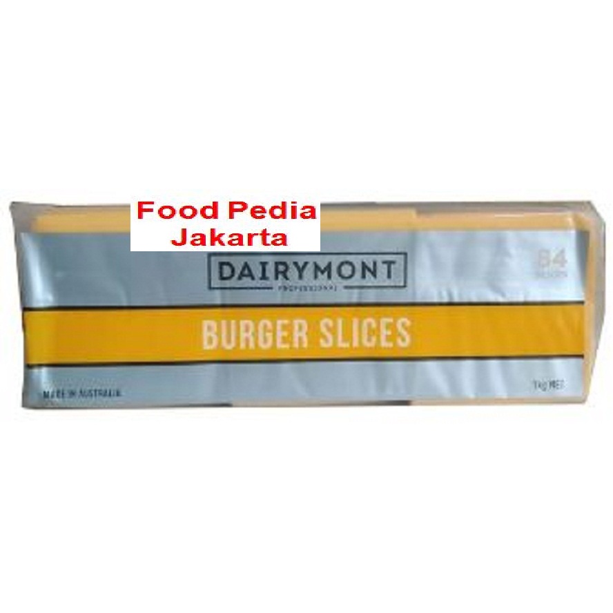 Jual SLICE BURGER DAIRYMONT COLOR 1KG 84 LBR HALAL / KEJU SLICE BURGER ...