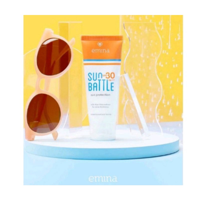 Jual Emina Sun Battle Spf 30 Pa Sun Protection Sunscreen Kemasan Baru Shopee Indonesia