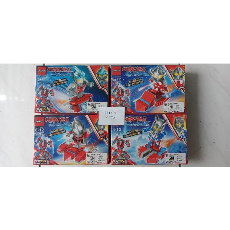 Jual Lego pesawat Ultraman 1 set 4 kotak lengkap dengan orang Ultraman ...
