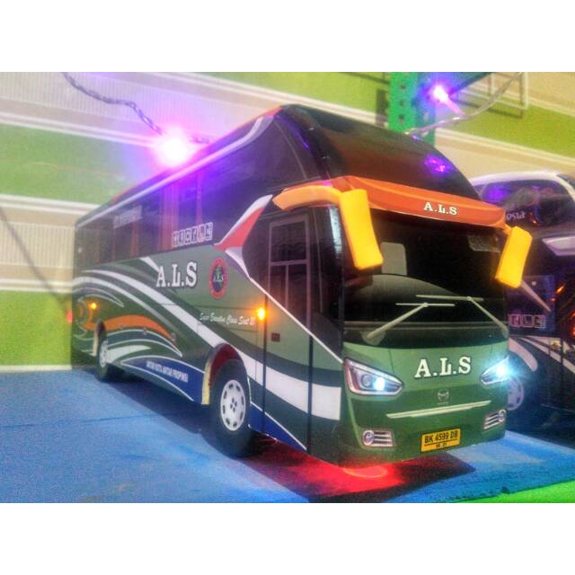 Jual Miniatur bus bis ALS + Lampu | Shopee Indonesia
