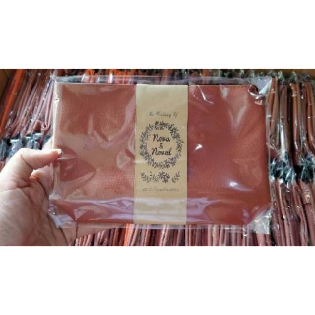 Jual FREE SABLON SOUVENIR DOMPET POUCH BESAR ALAS BAHAN KULIT SINTETIS ...